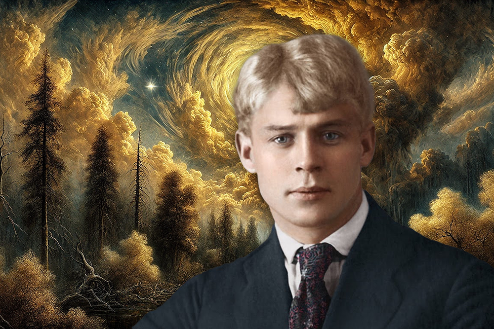 "Sul piatto azzurro del cielo", una poesia di Sergej A. Esenin (1920 ...